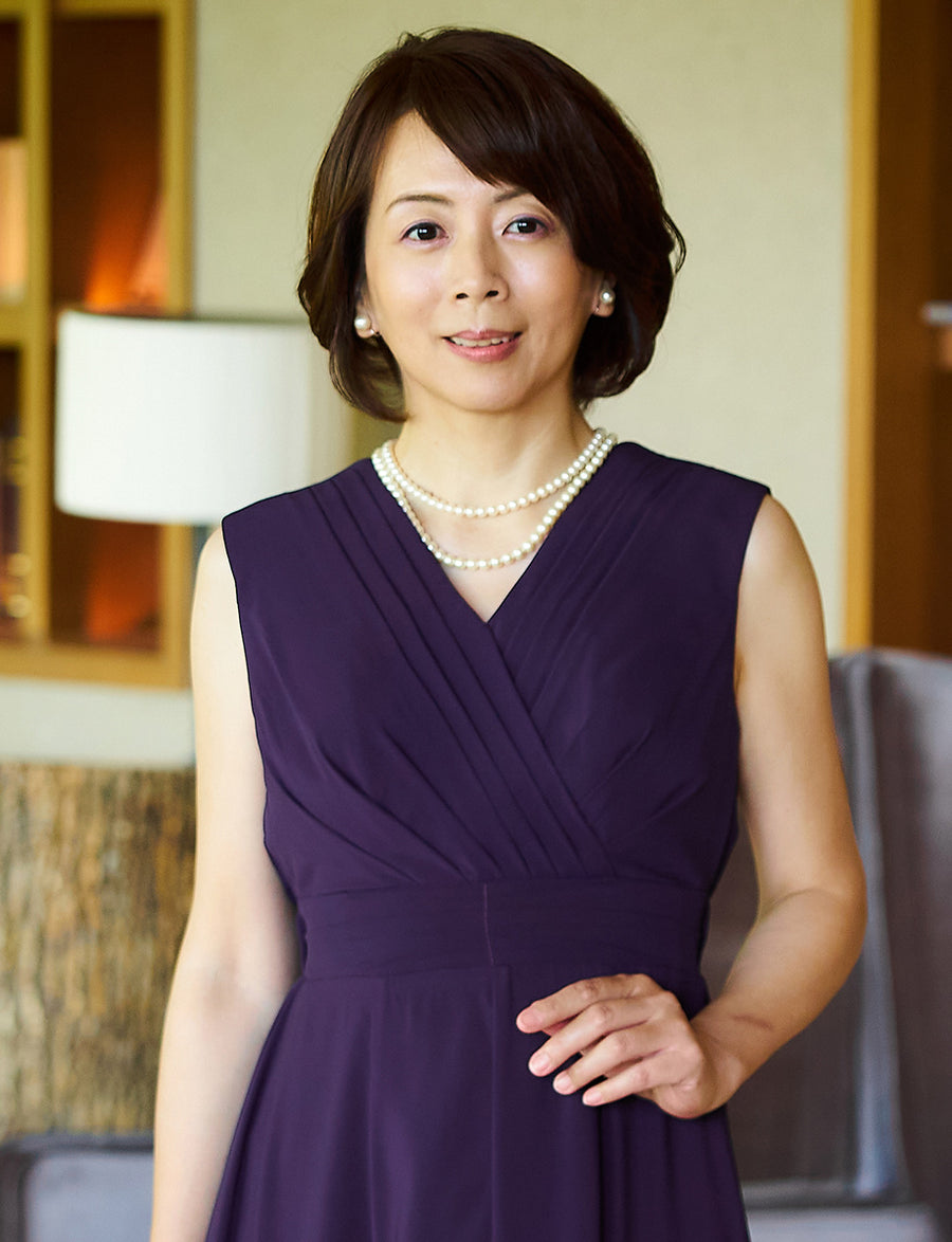 マザーズドレス・結婚式 母親ドレス MD0216-PEBK パープル マザーズドレス・結婚式 母親ドレス MD0216-PEBK パープル